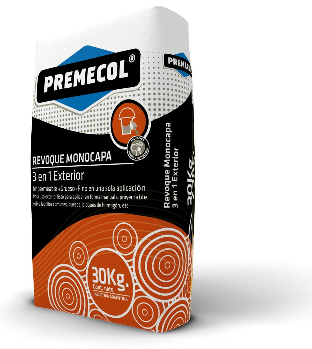 Revoque monocapa 3en1 25 kgs Premecol - San Marino